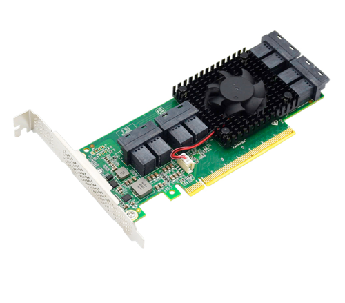 PCIe 3.0 x16 8x SFF-8643 NVMe SSD Adapter Card Plug-in-play LR LINK ...