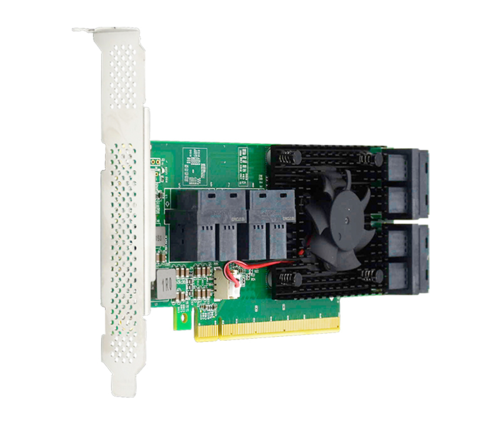 PCIe 3.0 x16 8x SFF-8643 NVMe SSD Adapter Card Plug-in-play LR LINK ...