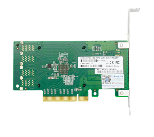 PCIe x8 2 x SFF-8643 NVMe SSD Adapter Card LR LINK - כרטיסי רשת ...