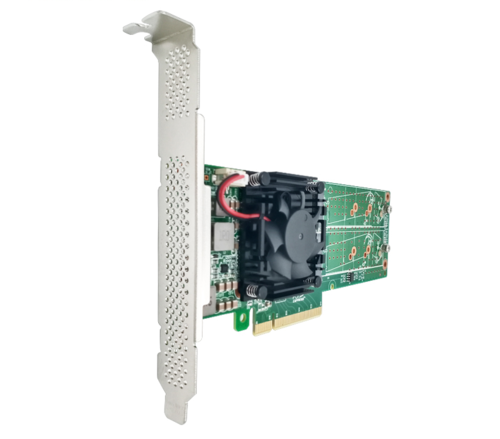 PCIe 3.0 x8 4 x M.2 NVMe SSD Adapter Card Low profile LR LINK - כרטיסי ...