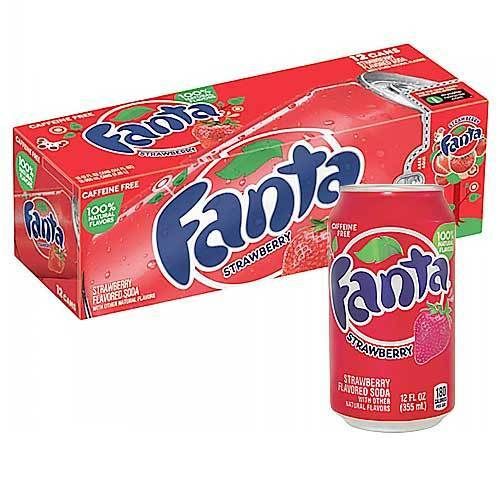 Fanta Strawberry 12 Pack - מארז 12 פאנטה תות שדה - שתיה