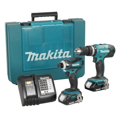 סט 18V אימפקט + מברגה/מקדחה רוטטת DLX2142YX1 תוצרת Makita | מברגות ...