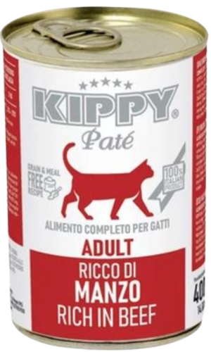 שימורי קיפי פטה לחתול בוגר בטעם בקר - 400 גרם KIPPY – קיפי - KIPPY ...
