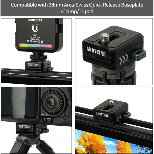 ANDYCINE פלטת שחרור מהיר עם בסיס Arca Type