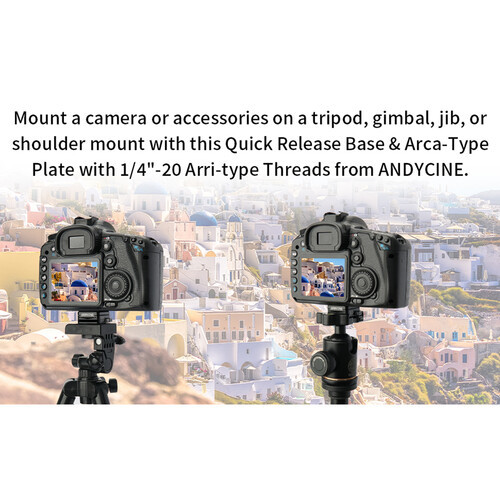 ANDYCINE פלטת שחרור מהיר עם בסיס Arca Type