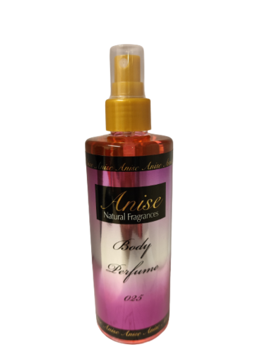 Anise Natural Fragrances Body Perfume 025 250ML - Anise טיפוח גוף