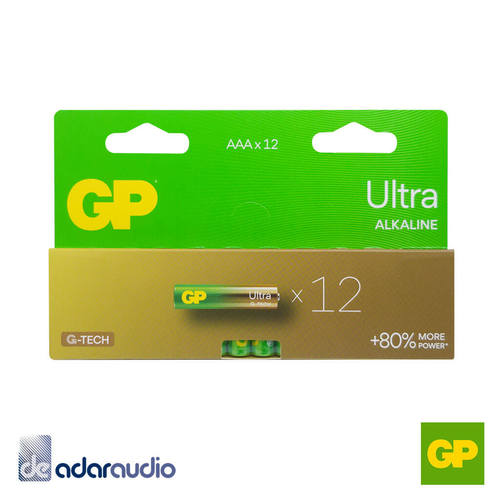 12 סוללות GP Ultra LR03 Alkaline AAA 1.5V