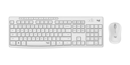 OMC מקלדת Logitech MK295 SILENT WIRELESS COMBO White