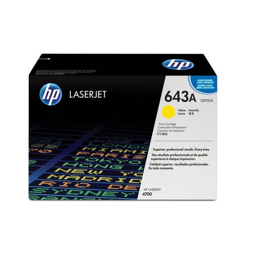 טונר צהוב‎ מקורי HP 643A Q5952A - Hp - טונרים hp