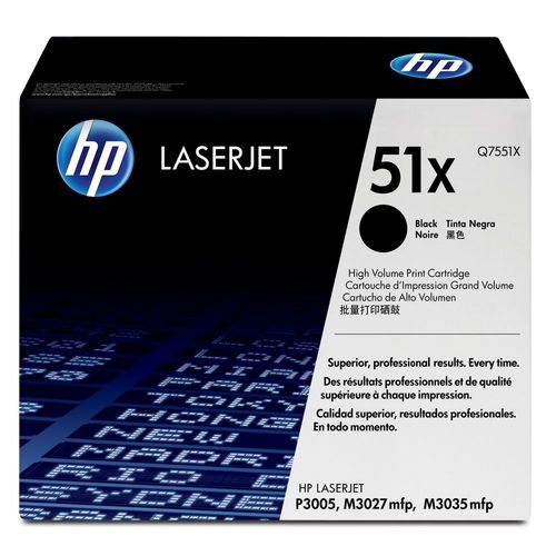 טונר‎ שחור מקורי HP 51X Q7551X - Hp - טונרים hp