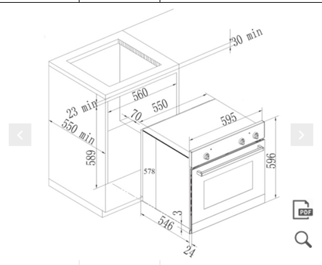 תנור OV-T-180 שחור LyVent - LyVent - תנורי אפיה