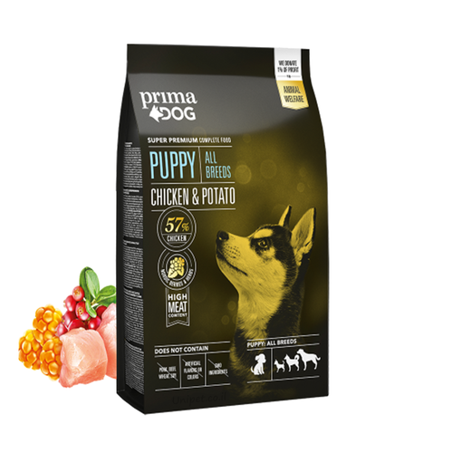 פרימה דוג - עוף ותפו"א לכלב גור 4 ק"ג PRIMA DOG | פרימה דוג - PRIMA DOG ...