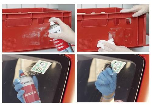 תרסיס להסרת דבקים ומדבקות Wurth STICKER-EX - - חומרי עבודה וגריזים