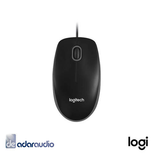 עכבר חוטי לשמאליים וימניים LOGITECH B100