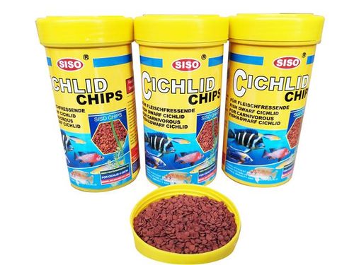 מזון דגים סיסו לציקלידים בשבבים