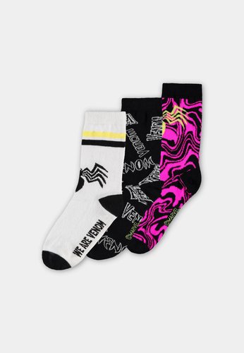 Marvel (Kids) - Villains Crew Socks (3Pack) Difuzed - - גרביים