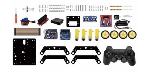 קיט רכב CROSSBOT עם שלט רחוק מבוסס בקר ארדואינו - קיט אלקטרוניקה