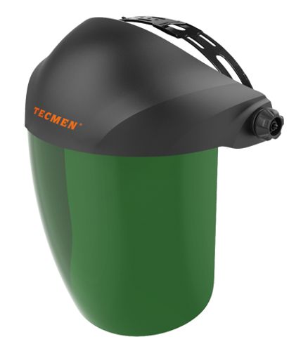 מגן פנים קומפלט כהה DIN 3 TM-S2 Tecmen - Tecmen - מסכות השחזה