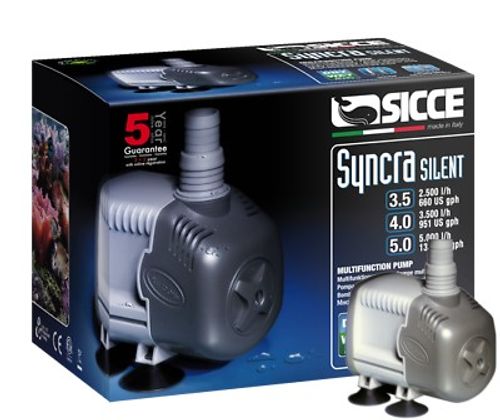 סיצ'ה משאבת העלאה Sicce Syncra Silent 3.5 2500 L/H | משאבות העלאה ...