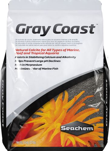 סיכם גריי קוסט Seachem Gray Coast™ 10Kg | מצע למים מלוחים | ציוד נלווה ...