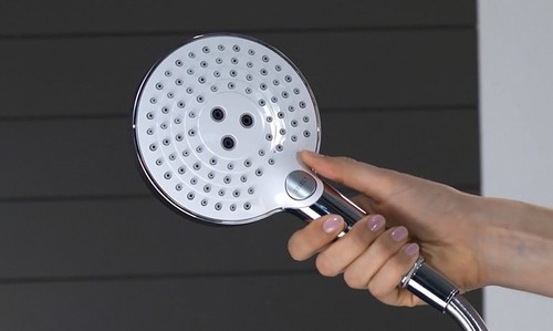 מזלף 26530400 ריינדנס סלקט 3 מצבים S120 כרום/לבן האנס גרואה Hansgrohe ...