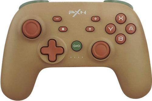 PXN-P50 PRO CONTROLLER YELLOW GREEN WIRELESS GAMING CONTROLLER PC/SWITCH - Switch אביזרים
