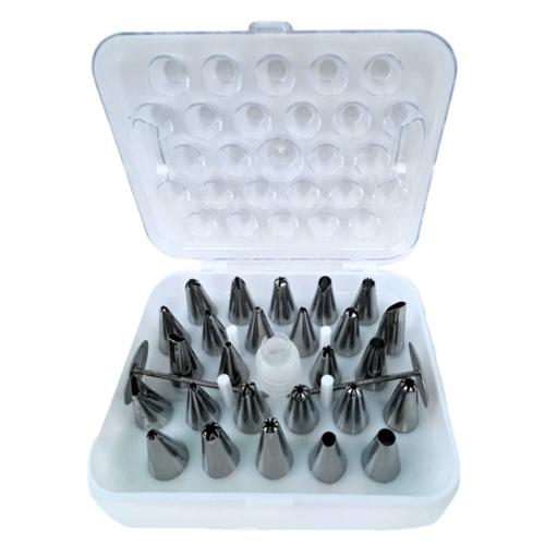 סט 26 צנטרים עם מתאם ו2 מסמרי זילוף - שקיות זילוף, צנטרים ואביזרים