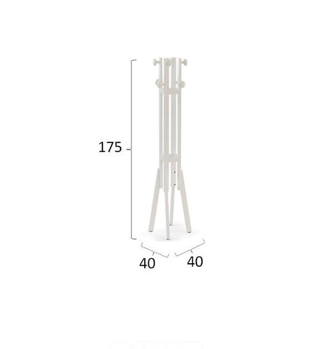 מעמד מעילים 4 רגליים שחור ALBA Coat Rack