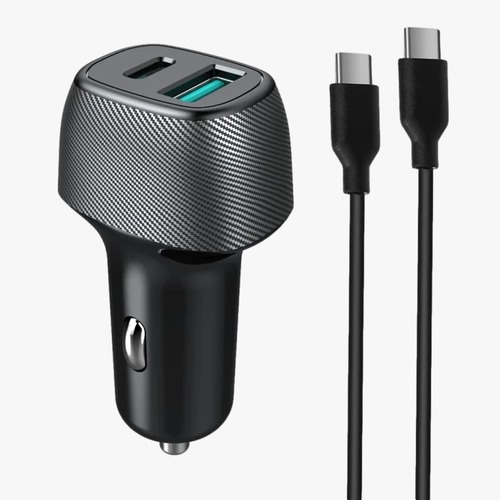 מטען לרכב מהיר עם כבל Type c to Type c + PD25W+QC18W מבית MIRACASE - - מטענים לבית ולרכב