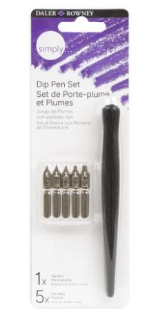 סט עט ציפורן DIP PEN SET - צבעי פסטל | צבעי שעווה