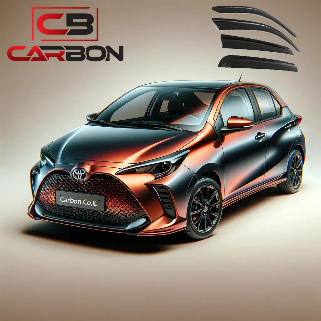 מגיני רוח לטויוטה יאריס בהדבקה | קרבון אונליין