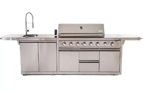 גריל גז וכיור CAESAR GRILL דגם JULIUS 6 - - Caesar Kitchen - סיזר מטבחים