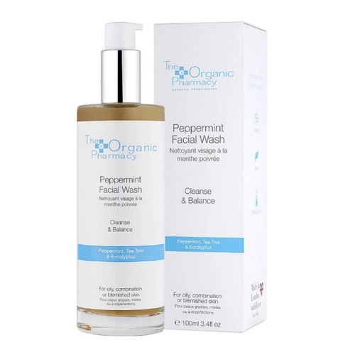 ג'ל לניקוי פנים The Organic Pharmacy Peppermint Facial Wash 100 ml דה ...