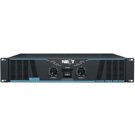 מגבר כח 2 ערוצים מקצועי 2Ω 2X475W דגם NEXT MA900 NEXT AUDIO - - מגברים ...
