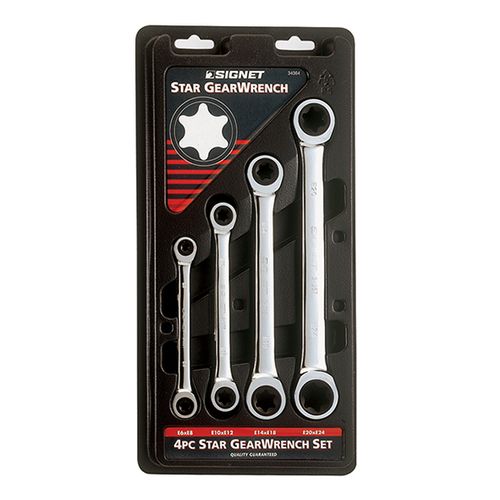 סט מפתחות רצ'ט 4 E-TORX יח' SIGNET סיגנט - SIGNET - מפתחות רצ'ט