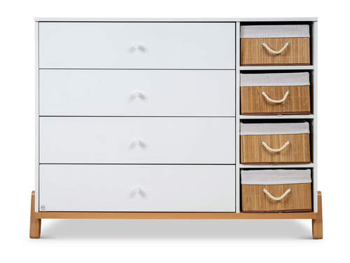 שידה לתינוק דגם אמסטרדם ברוחב 120 ס"מ עם מסילות טריקה שקטה רהיטי שניר ...