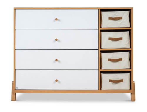 שידה לתינוק אורבינו ברוחב 120 ס"מ עם מסילות טריקה שקטה רהיטי שניר ...