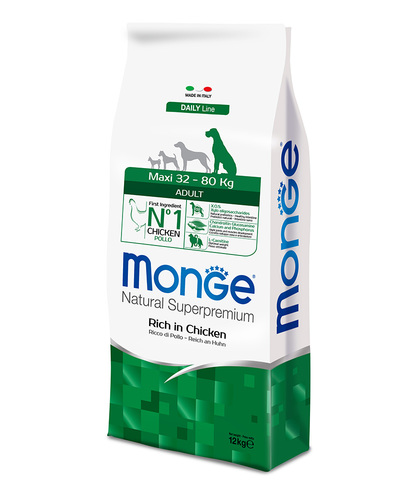 מזון יבש לכלבים מונג' סופר פרימיום לכלב בוגר מגזע גדול 12 ק"ג