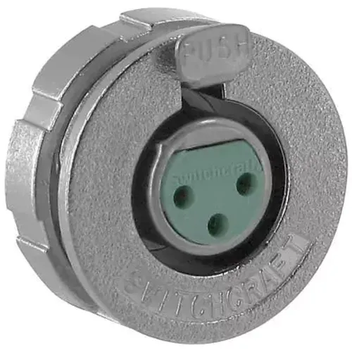 מחבר XLR נקבה שסי 3 פין עגול Switchcraft B3F - Switchcraft - מחברים