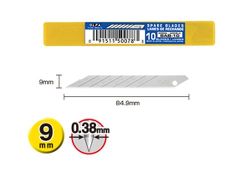 להב צר לסכין זוית 30 מעלות OLFA SAB-10 - OLFA - סכינים ולהבים יפנים / סכינים יפנים