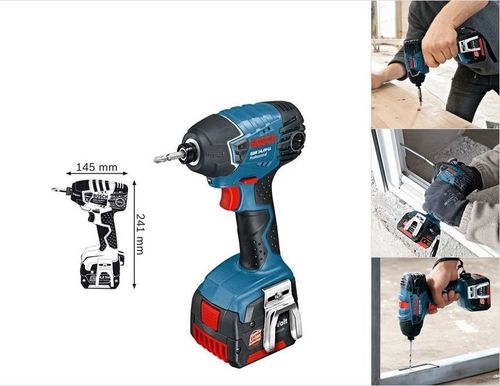 מברגת אימפקט GDR 14.4V-LI סוללות 4AH תוצרת Bosch | מברגות מקצועיות ...