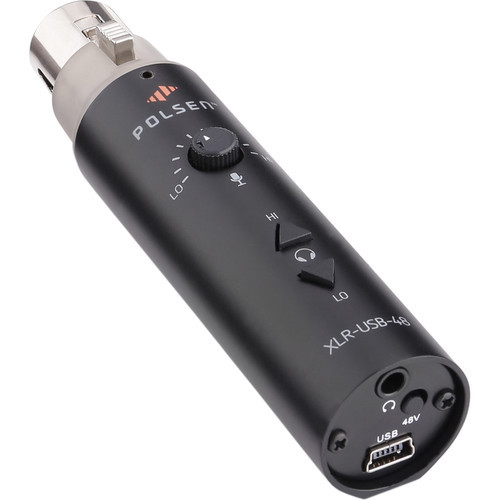 Polsen XLR-USB-48 XLR to USB Audio Interface - Pro Audio-ציוד הקפי לסאונד