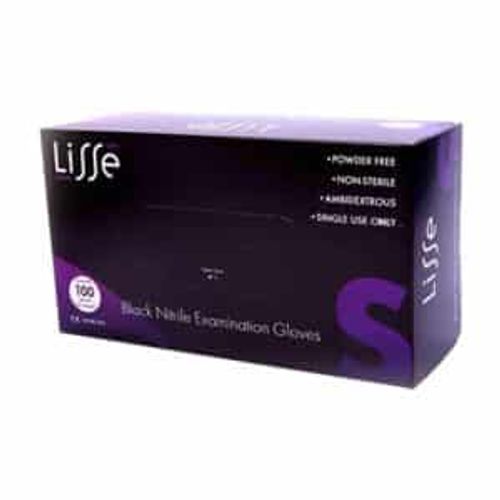 כפפות ניטריל שחורות ליס S - Pure Center