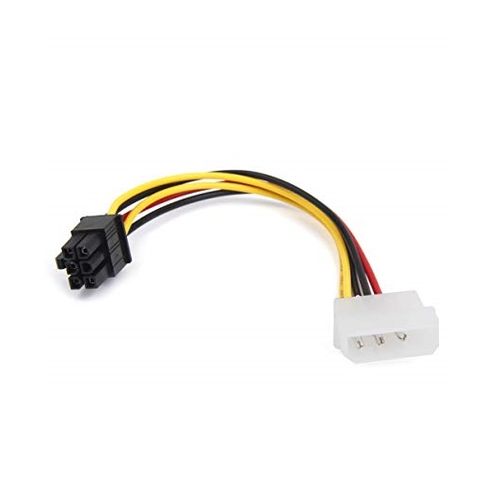 OMC כרטיס 4Pin Molex Male To PCIe 6Pin Female E-MOLEX-6PIN