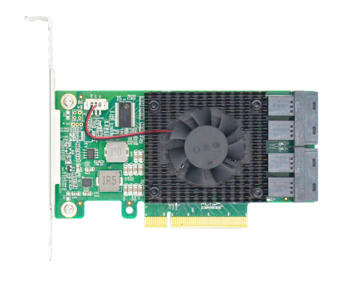 PCIe x8 4 x SFF-8643 NVMe SSD Adapter Card LR LINK - כרטיסי רשת ...
