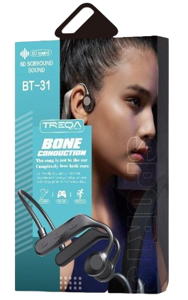 אוזניות עצם בלוטוס Treqa לחובבי ספורט - אוזניות בלוטוס