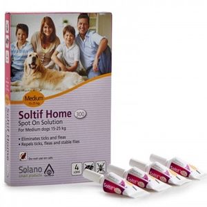 אמפולות סולאנו סולטיף הום לכלבים במשקל 7-15 ק"ג Solano Soltif Home ...