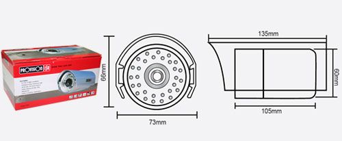 מצלמת אבטחה אינפרא אדום PROVISION I2-355CS U