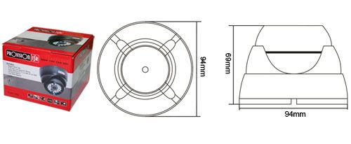 מצלמת כיפה PROVISION DI-355CSVF