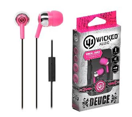 אוזניות סיליקון איכותיות מבית WICKED AUDIO דגם DEUCE לסמארטפונים אייפון ...